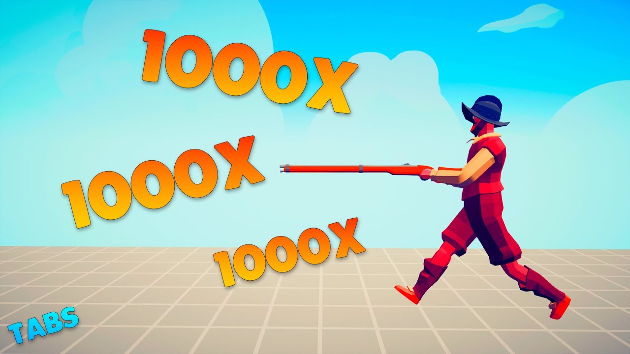 1000x OVERPOWERED MUSKETEER vs UNITS - Totally Accurate Battle ...