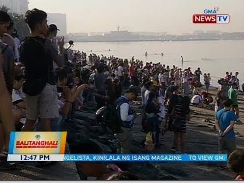 BT: Bahagi ng Manila Bay sa may Baseco compound, nililinis - YouTube