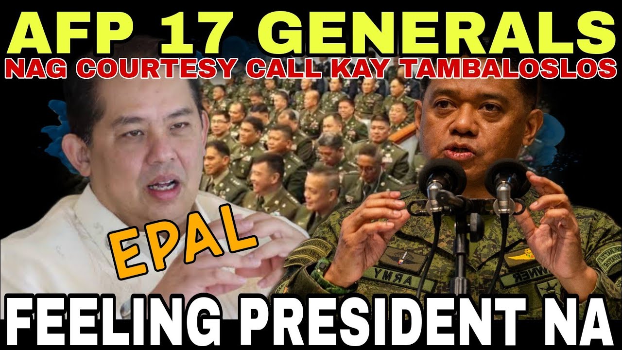 AFP 17 GENERALS NAG COURTESY CALL KAY TAMLOSLOS Feeling President Na ...