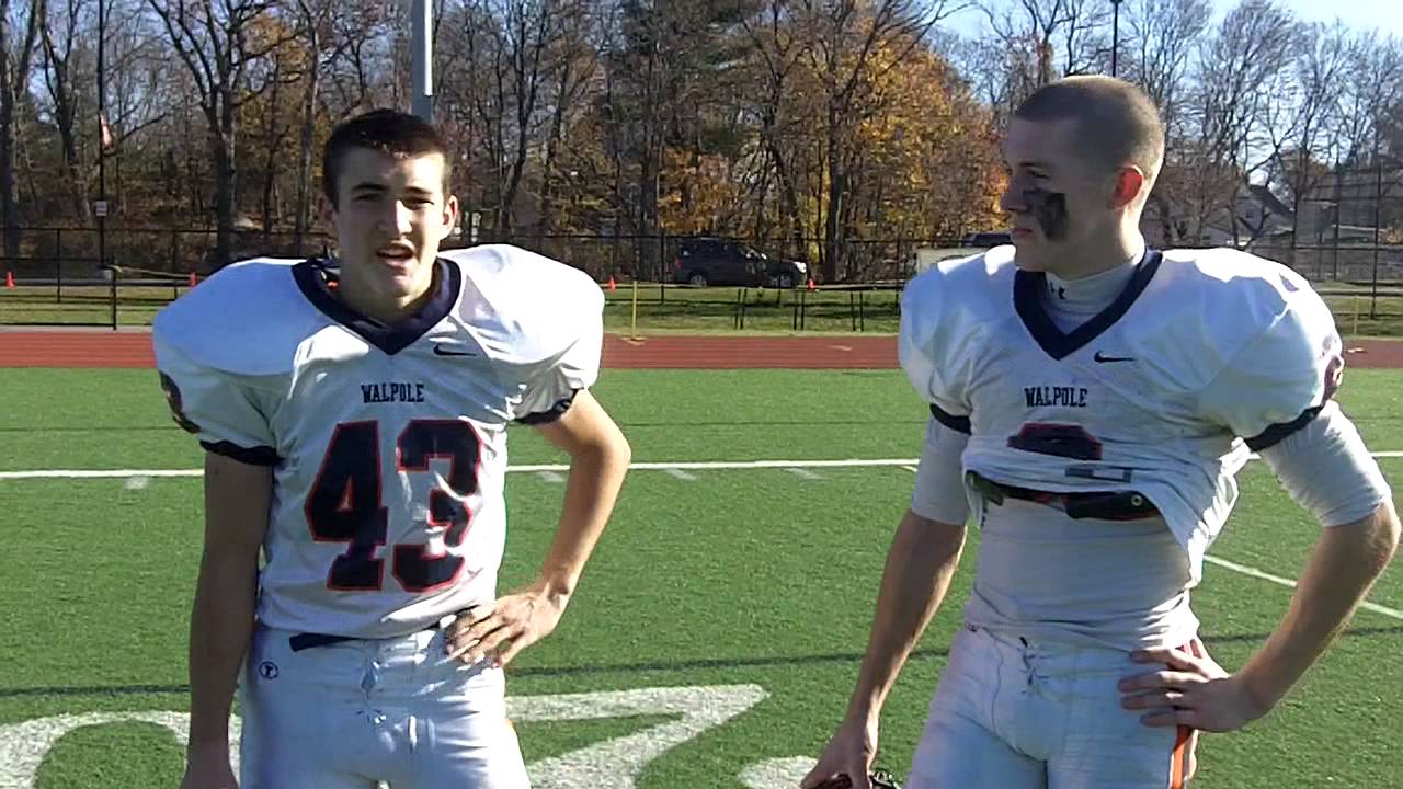 Walpole's Andrew Papirio and P.J. Hayes - YouTube