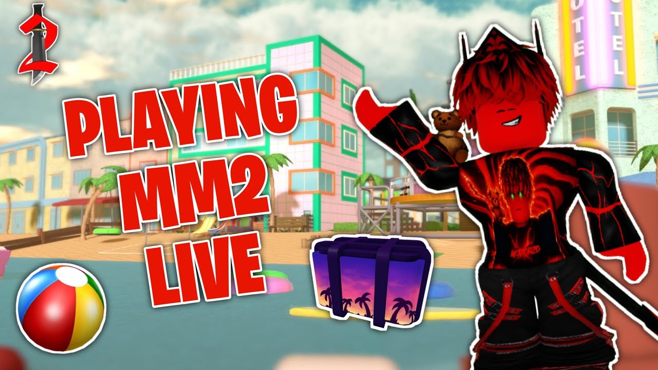 🔴 ROBLOX LIVE MM2 SUMMER WITH VIEWERS !!! - YouTube