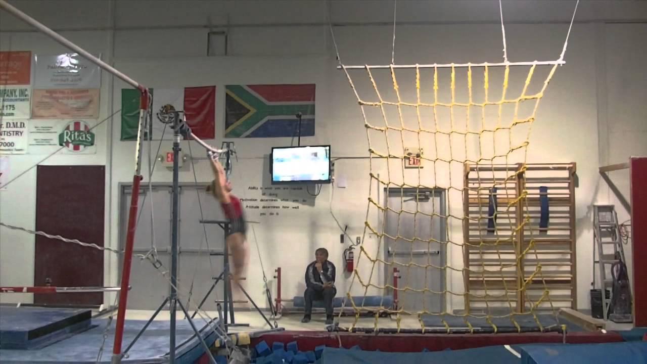 Chelsea Raineri New Bar Dismount February 2012 - YouTube