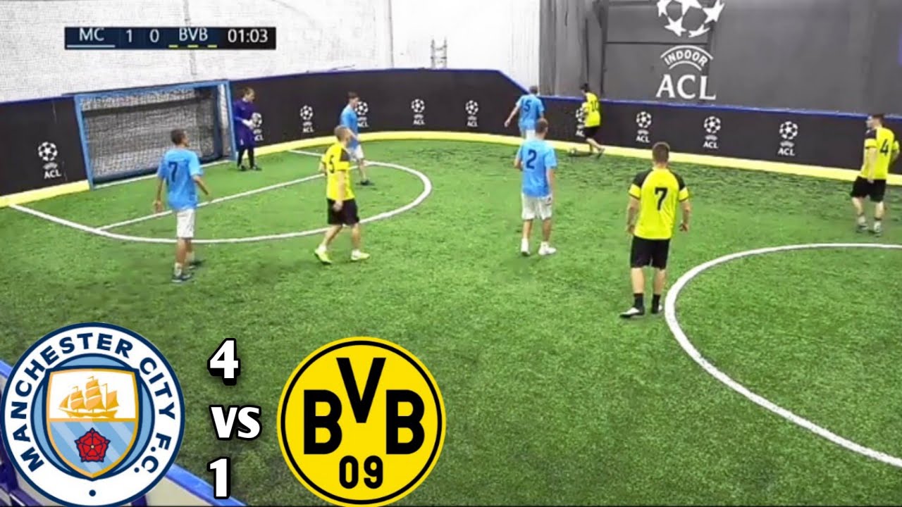 Manchester City vs Borussia Dortmund !! Football Match !! ACL Indoor ...