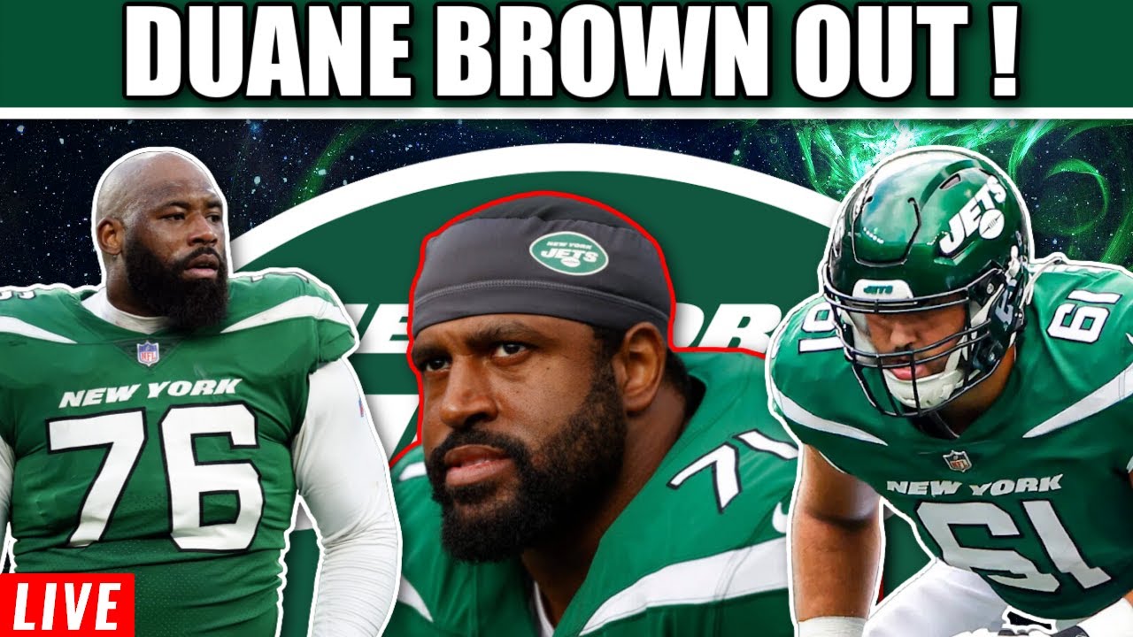 New York Jets INJURY REPORT: Duane Brown OUT - Max Mitchell To Make NFL Debut at RT - YouTube