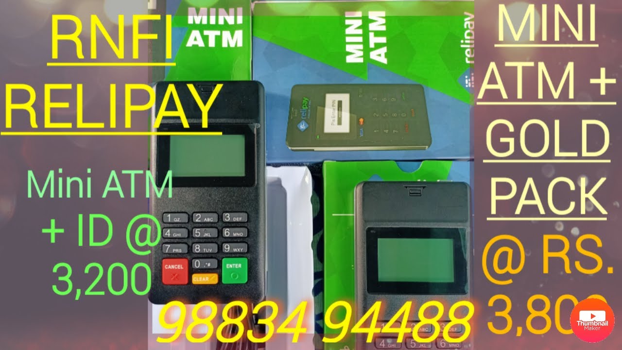 Relipay (RNFI) Mini ATM with Gold Pack - Diamond Pack - YouTube
