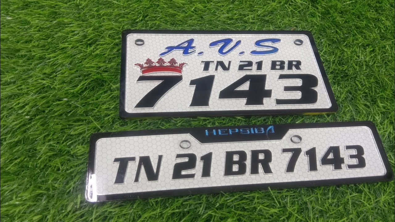 Fancy number plate # Rockstar stickers # 3D number plate - YouTube