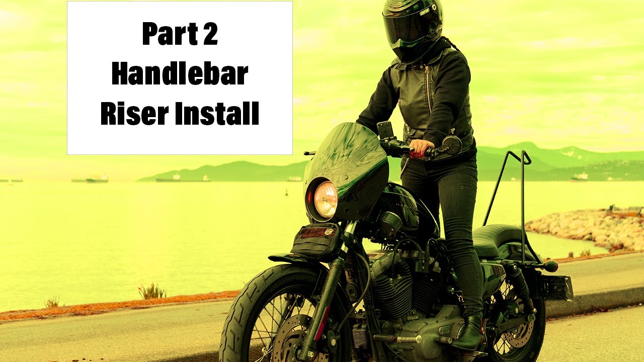 Creating a Club Style Sportster - Part 2 - Handlebar Riser Install ...