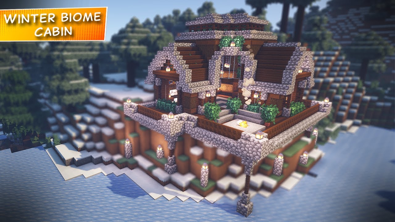 ⚒️ Minecraft Tutorial: Winter Cabin ️ 🏡 - YouTube