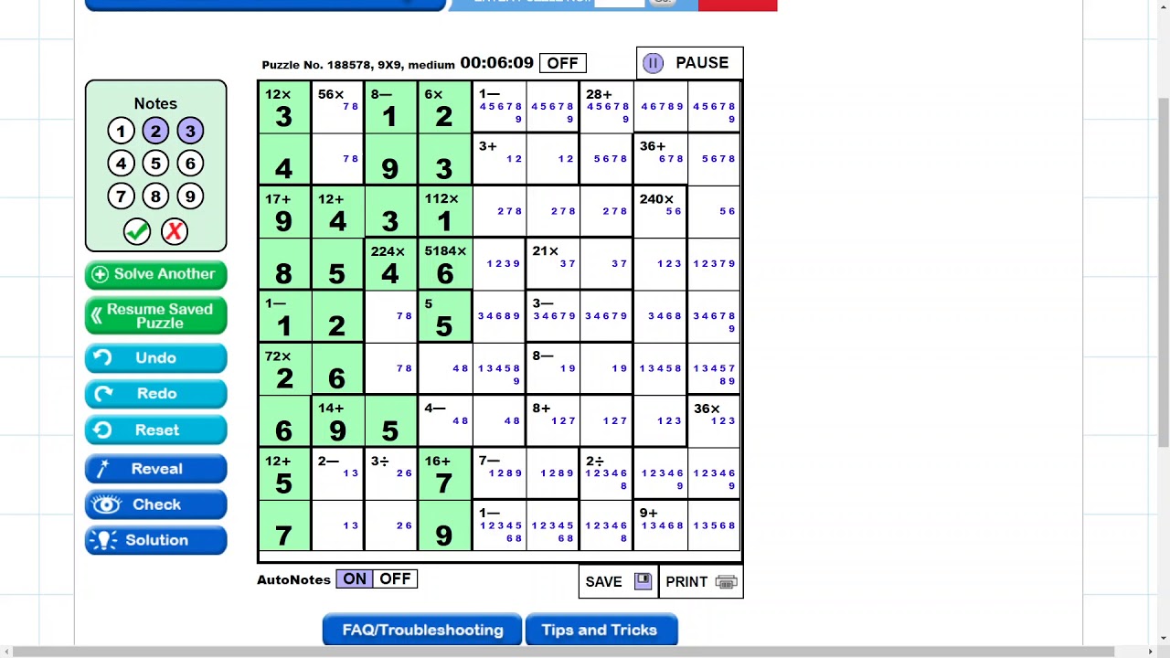 KenKen Daily Challenge 2020-05-25 - YouTube