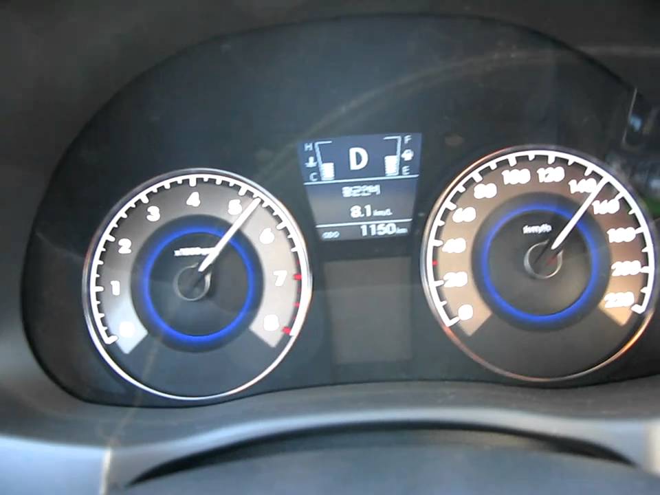 hyundai accent speed meter - YouTube