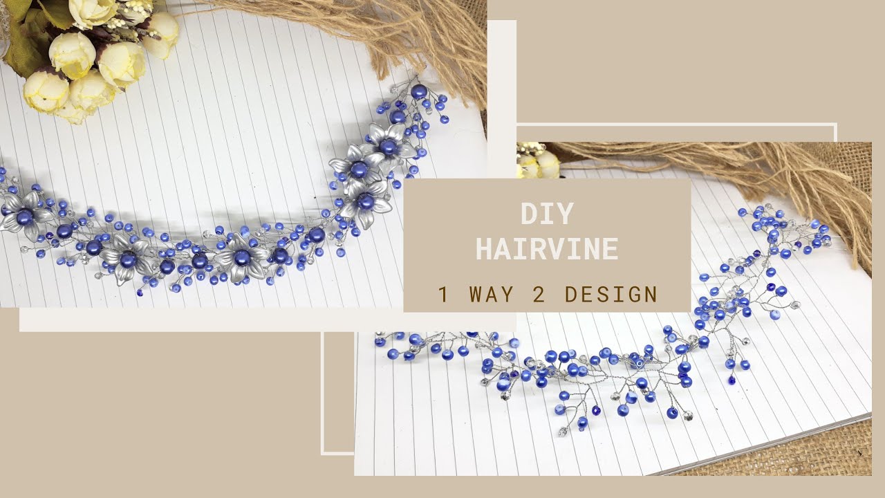 Diy hairpiece / how to make simple wedding headpiece 1 way 2 design ...