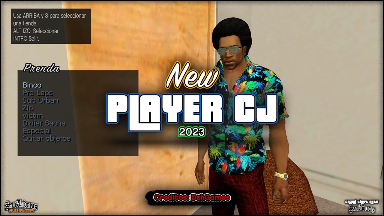 NUEVO PLAYER CJ HD PARA GTA SAN ANDREAS 2023 - YouTube