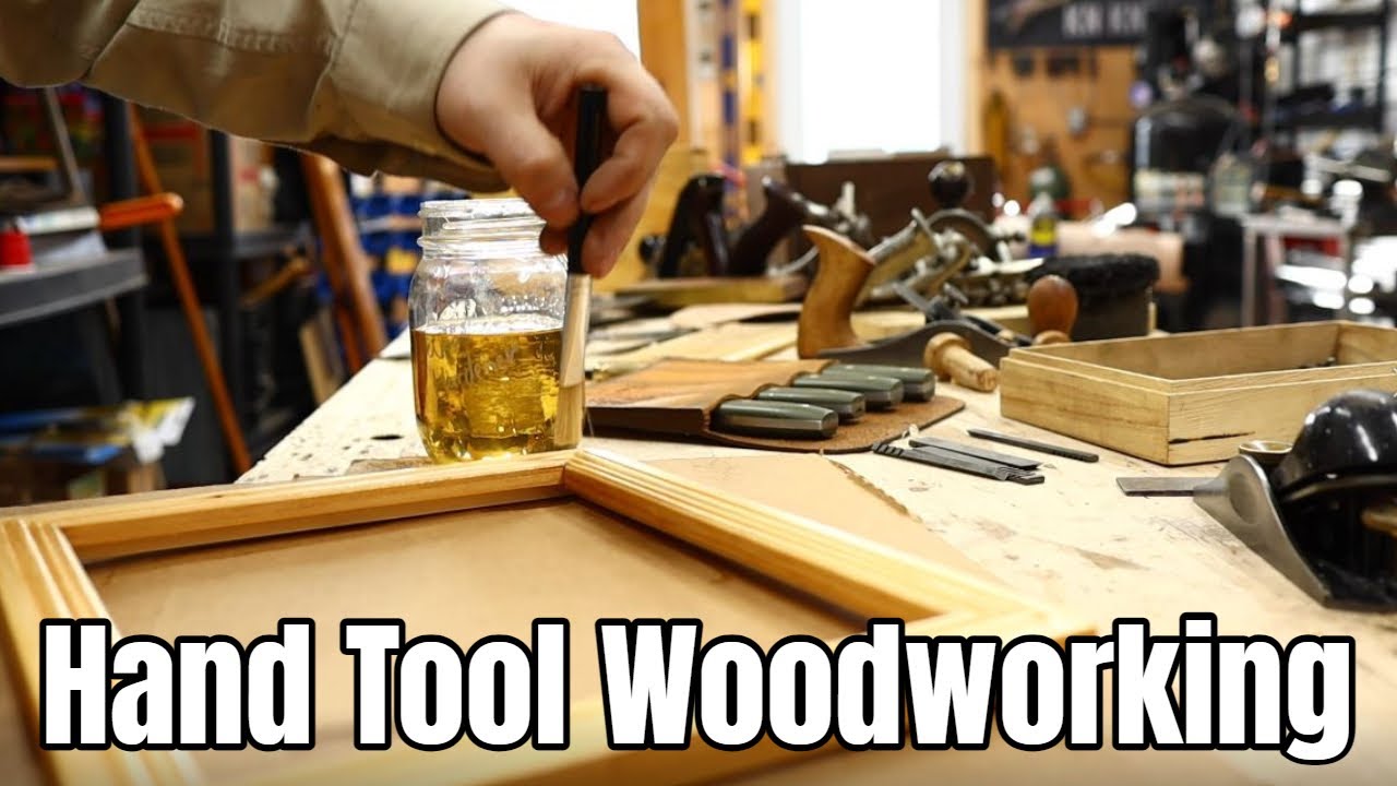 How to Make a Picture Frame using ONLY Hand Tools - [NLH 12] - YouTube