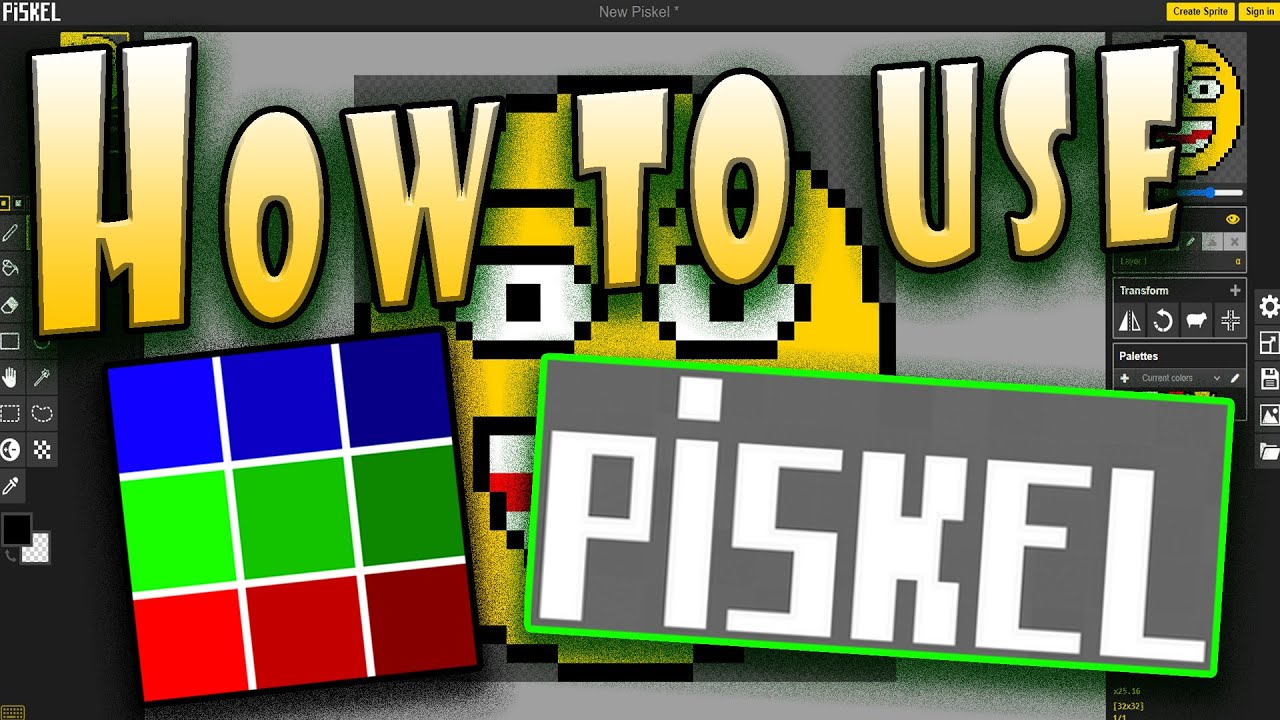 How to use PiskelApp. Tutorial (2021 DEC). - YouTube