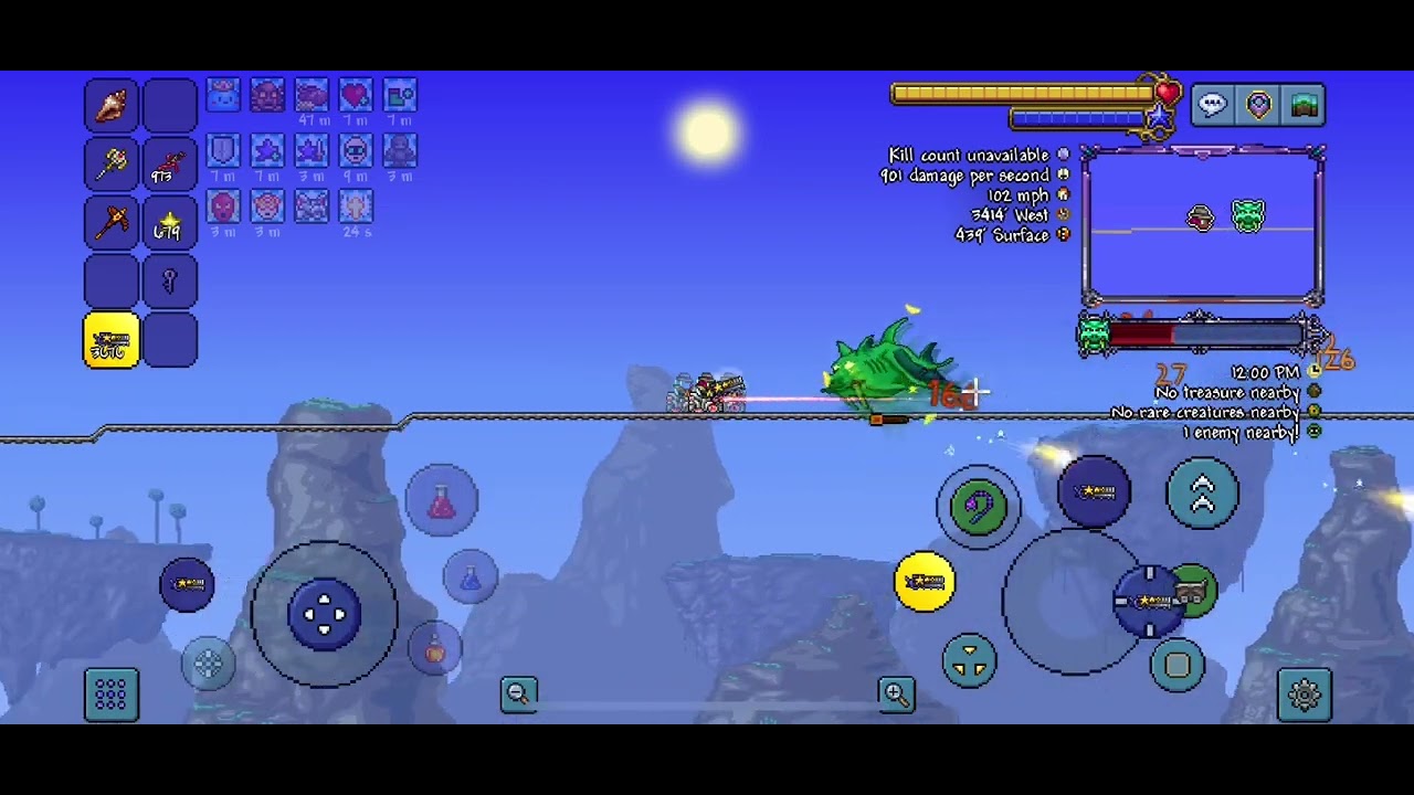 Terraria master mode enraged Duke fishron - YouTube