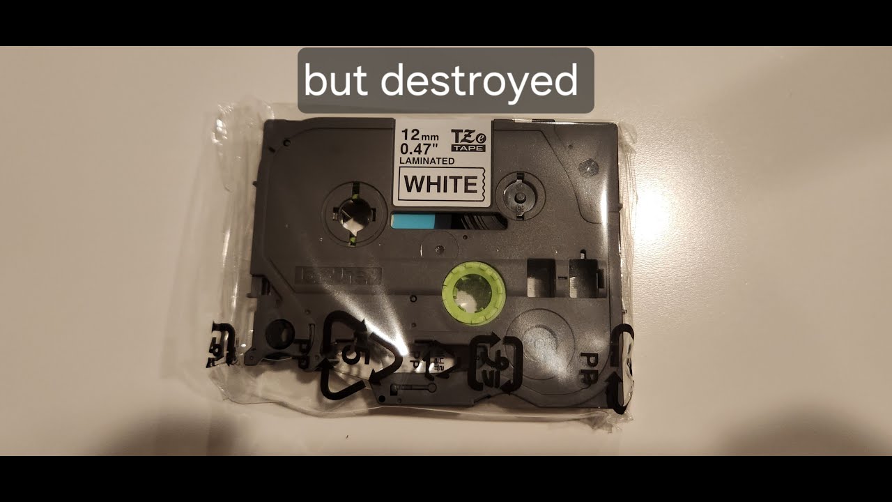 I'm bored. So I destroyed a label maker cartridge. - YouTube