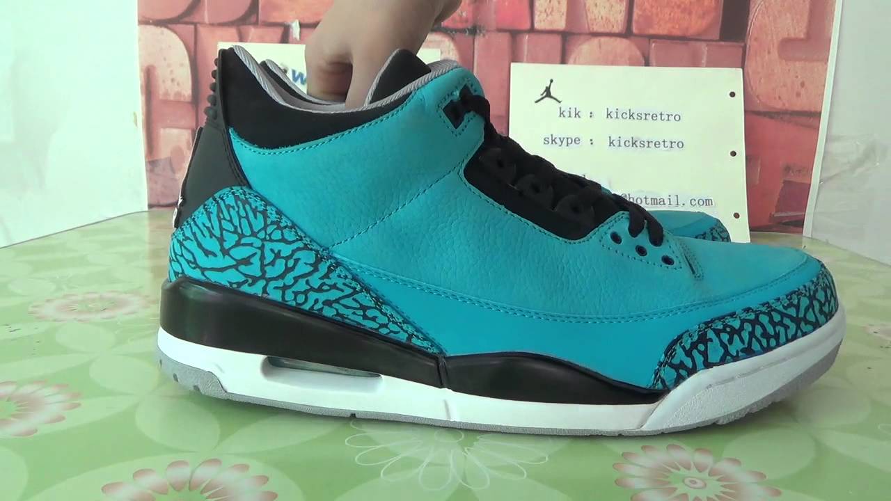 jordan 3 power blue - YouTube