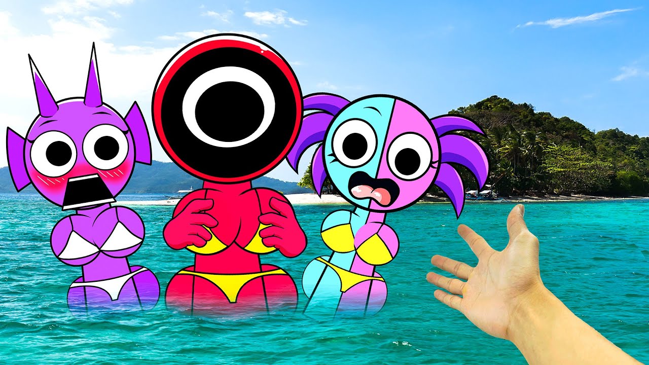 Burning SEMIHEMI & DURPLE, SOLDIER SPRUNKI from Sprunki... (Sprunki in ...