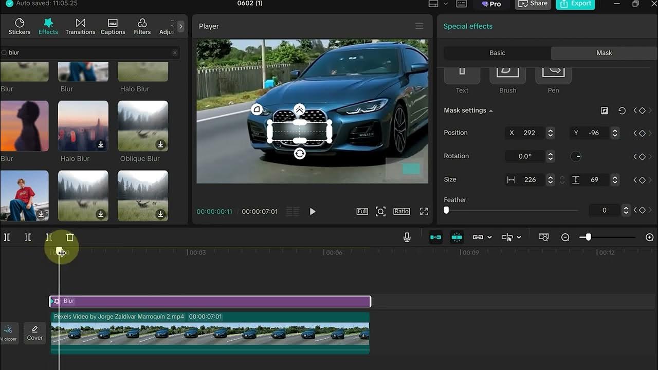 How to Add Blur Effect to Specific Objects Manually in CapCut Desktop - YouTube