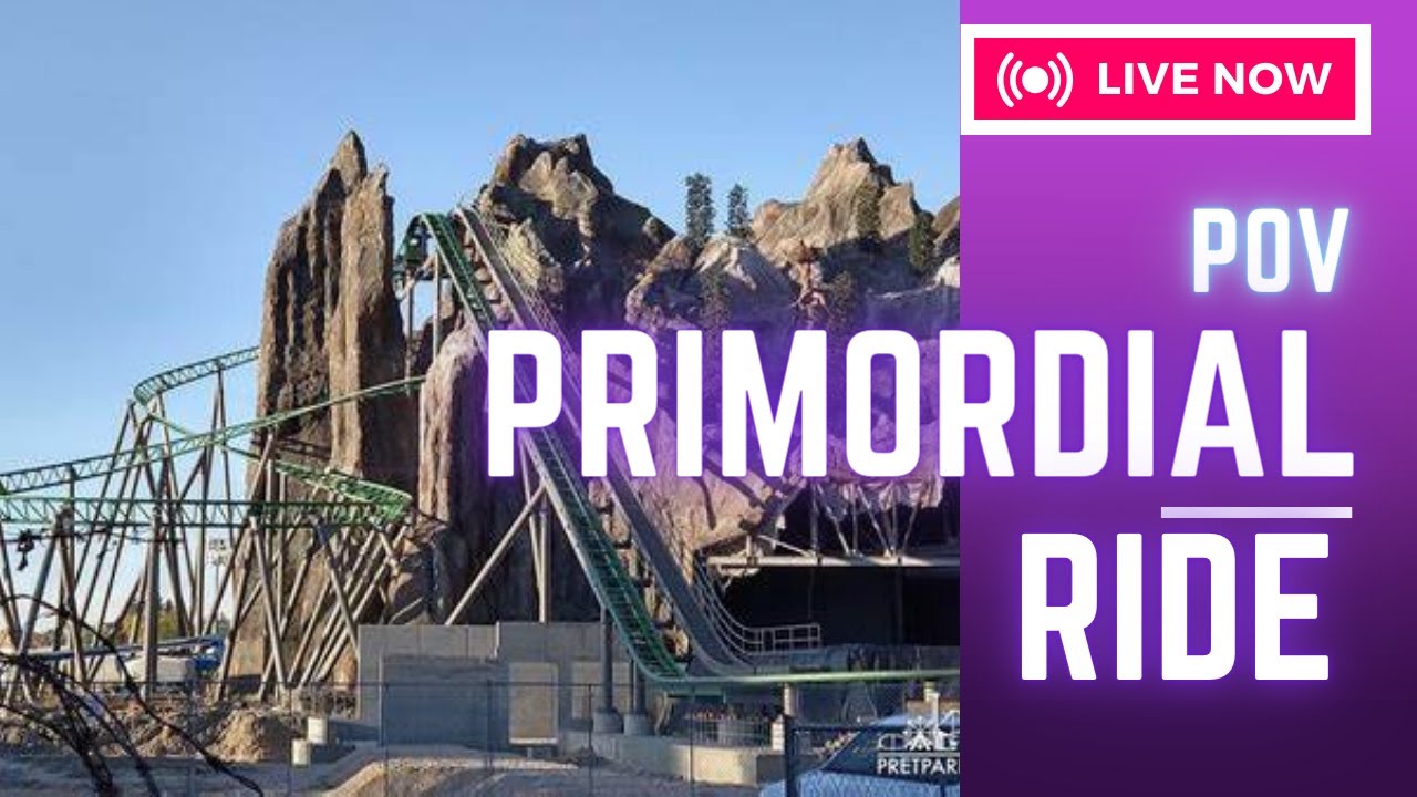 Lagoon's newest roller coaster, Primordial POV - YouTube