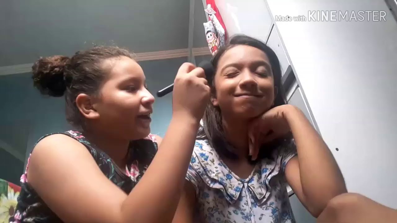 Maquiando Minha Irmã Primeiro Video Youtube