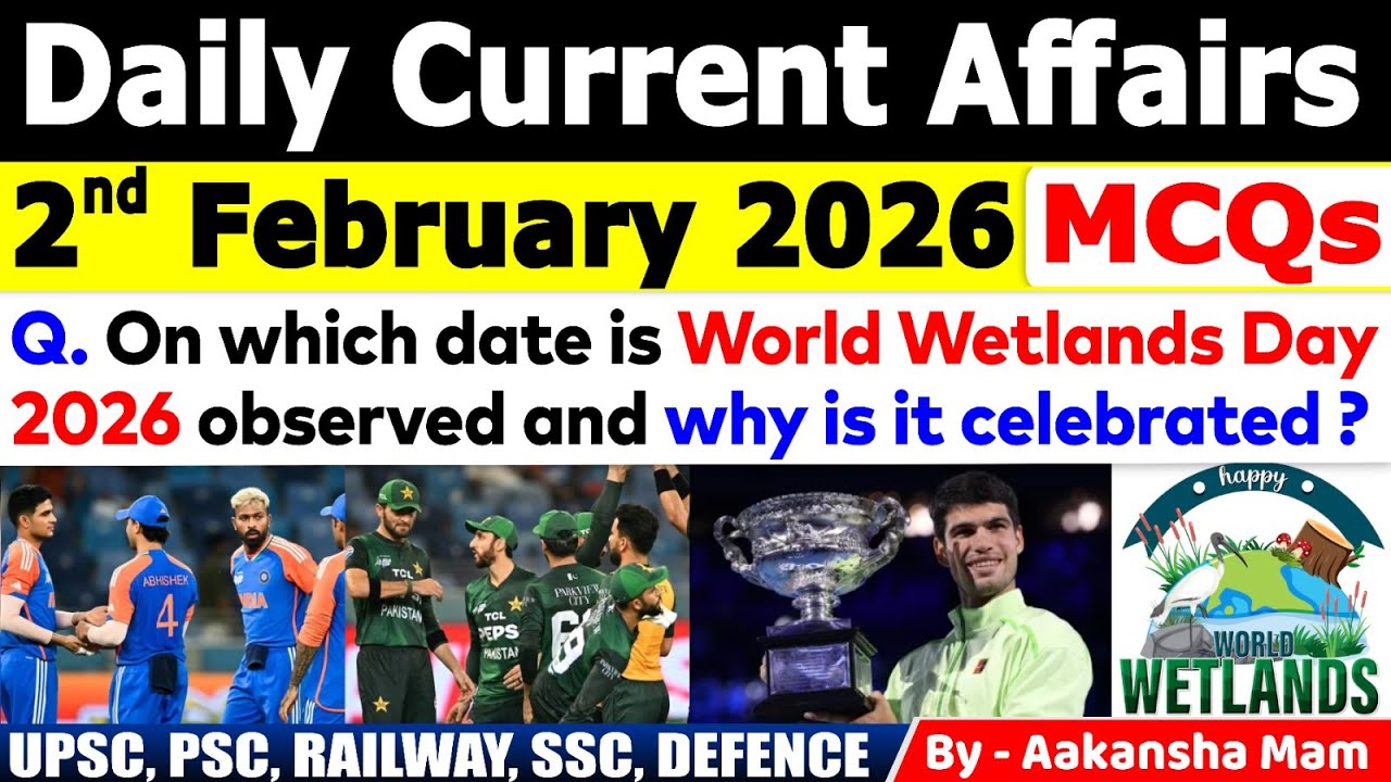 2nd February Current Affairs 2026 | Current Affairs Today | Daily ...