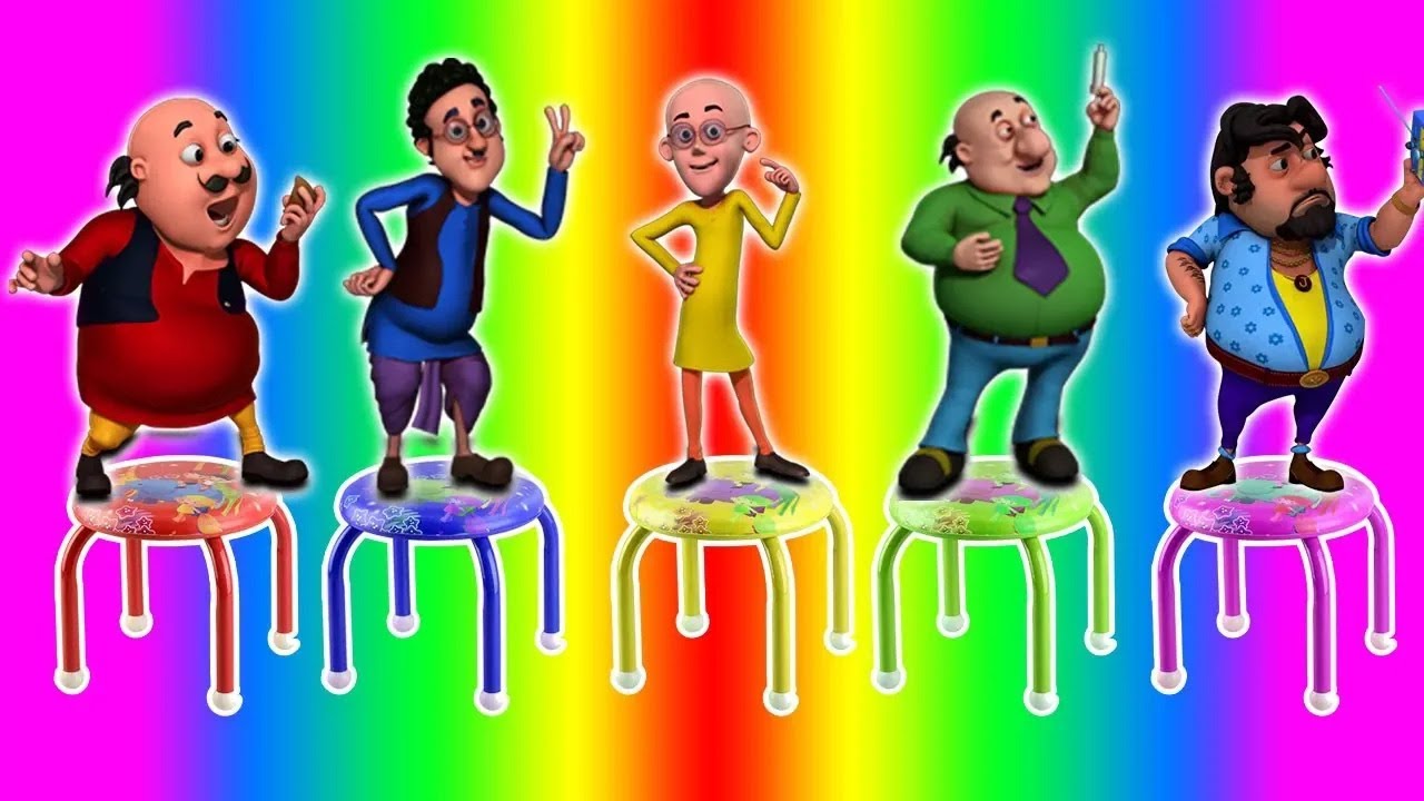 Motu Patlu Learn Colors with Nursery Rhyme Best Learning Colors Video ...
