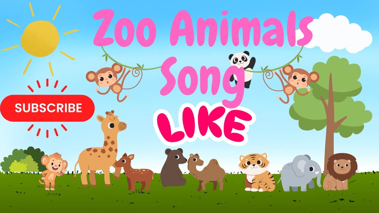 ZOO ANIMALS SONG # animals songs#songs for kids#songs about animals ...