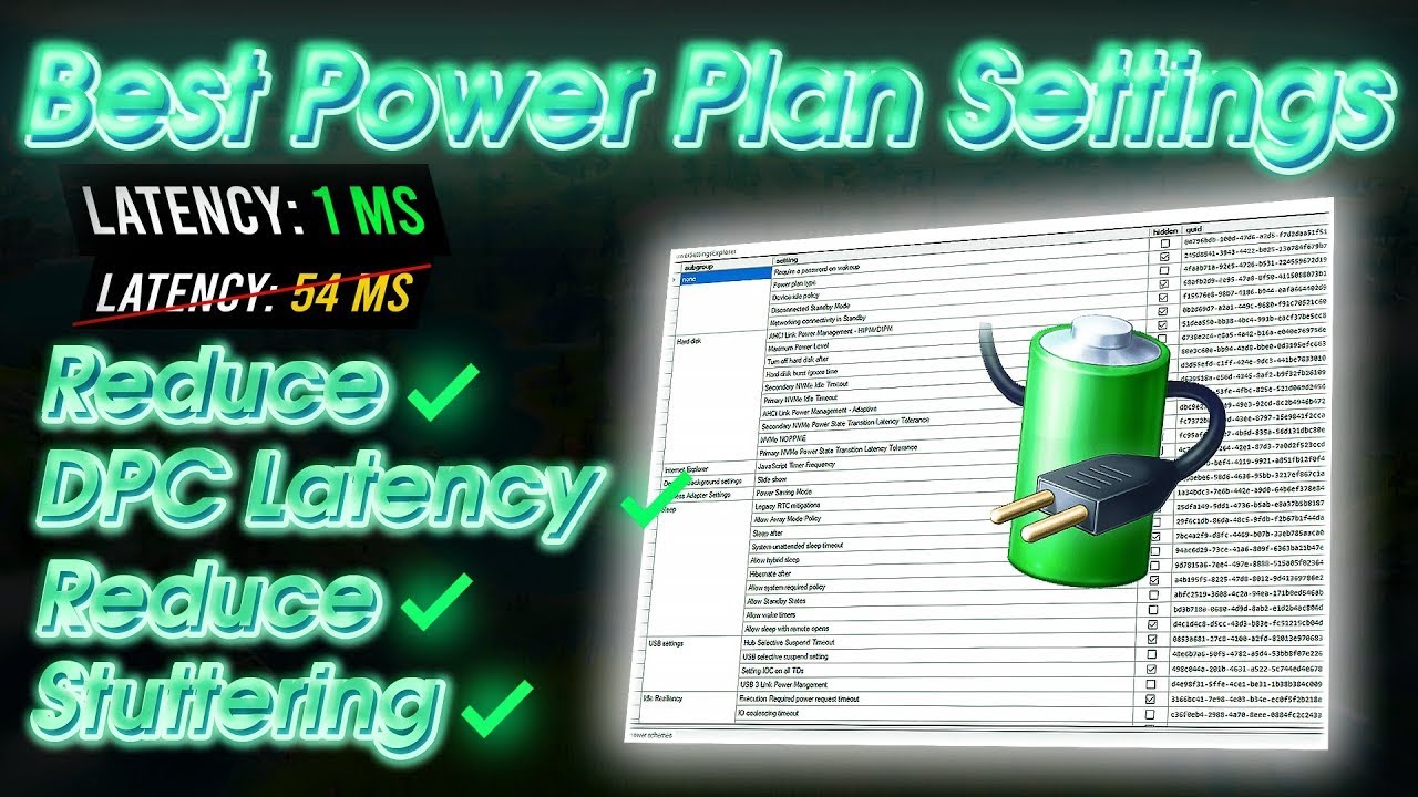 How to Create a Custom Power Plan for Gaming FIX DPC LATENCY - YouTube