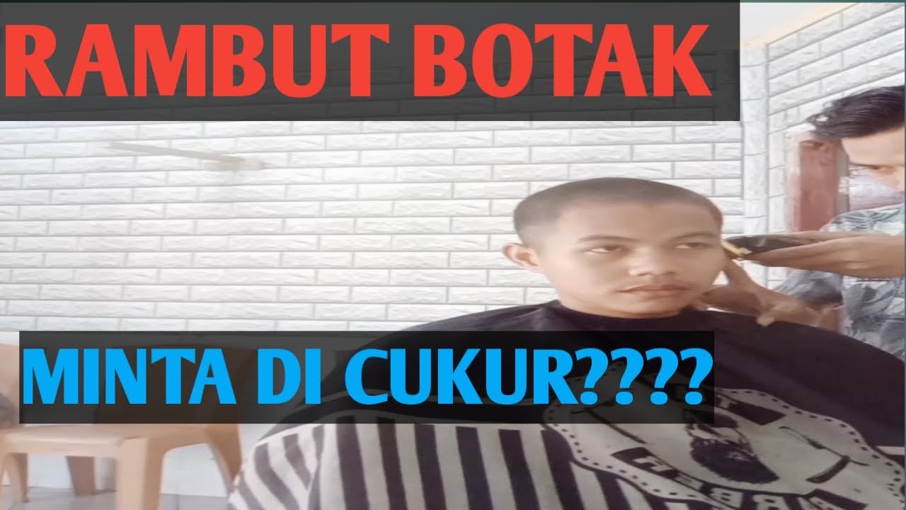potong rambut botak,mau di cukur Gimana ini - YouTube