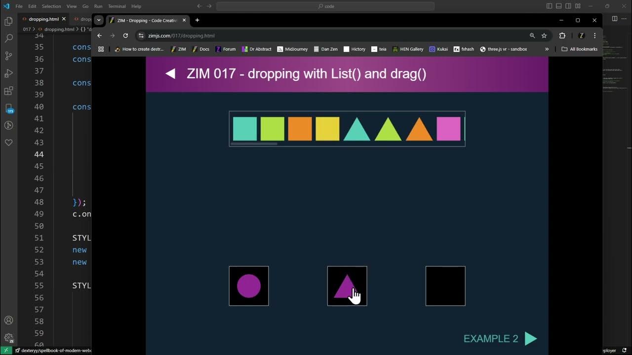 ZIM Bubbling 214. Drop... has dropped! #JavaScript #Canvas #drag #drop - YouTube