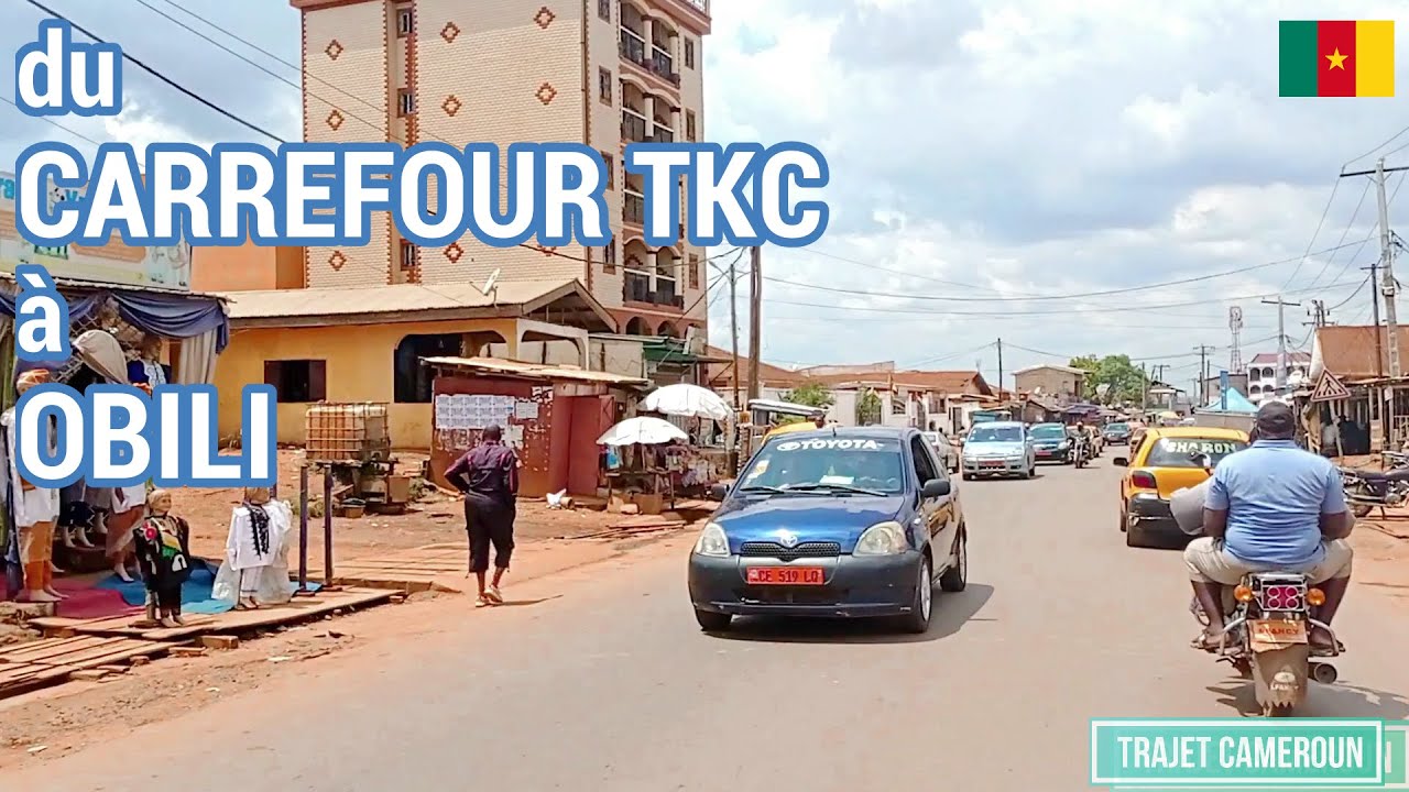 (Yaoundé - Cameroun) Du Carrefour TKC, Biyem-assi à Obili - Trajet ...