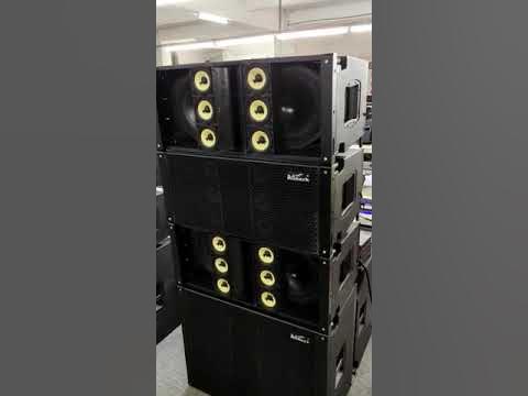 Admark 3 way line array , active, waterproof. - YouTube