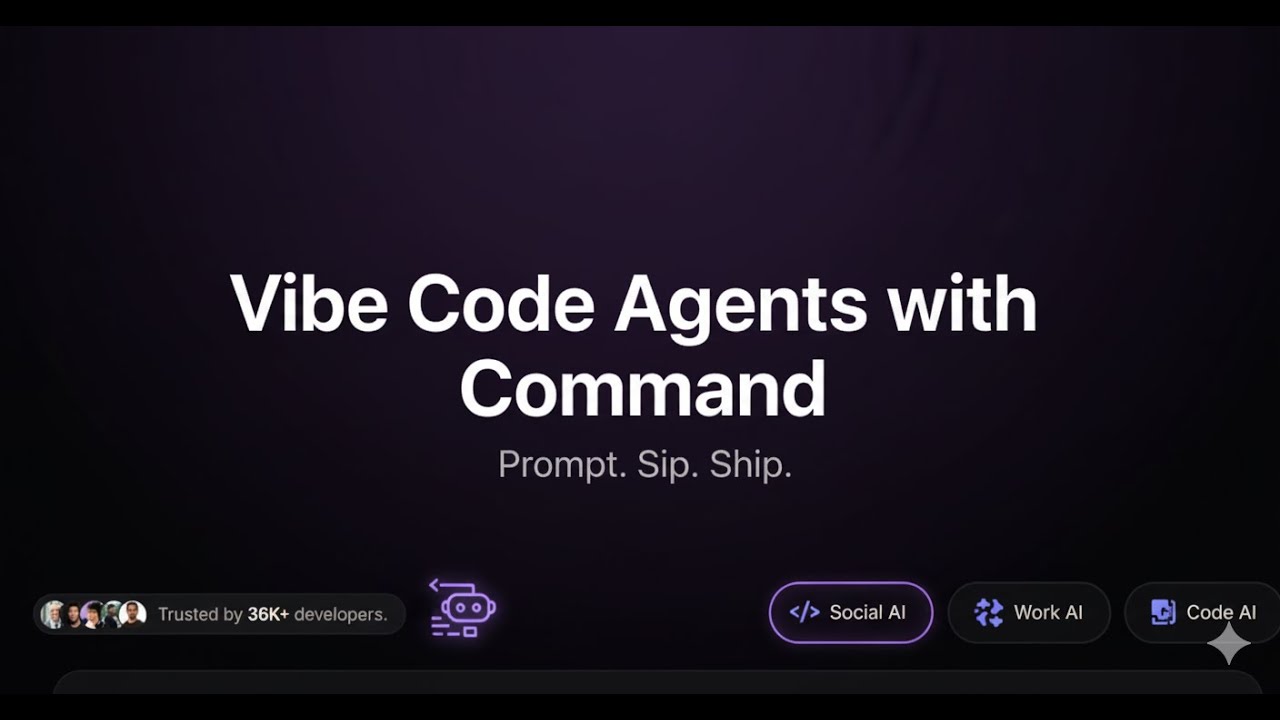 Vibe Code Agents with Command.new and Use Them in Any Language 🚀 - YouTube