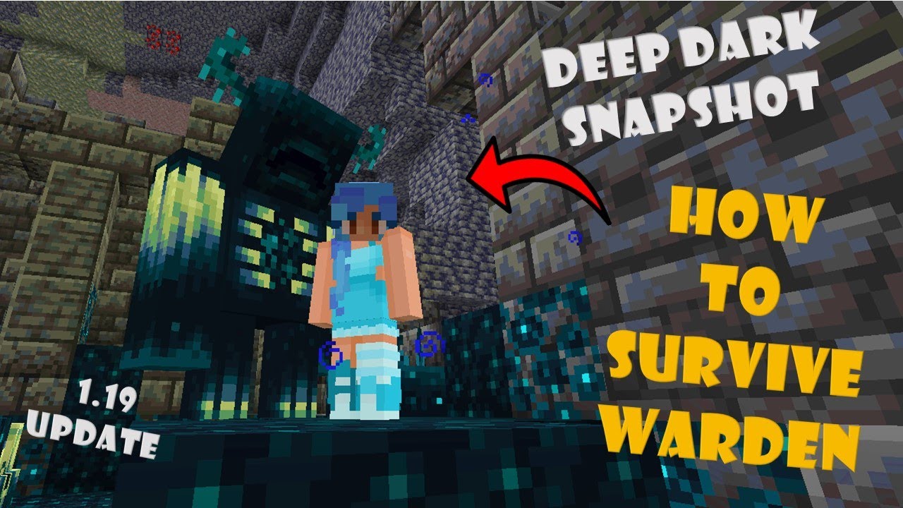 How to Survive Warden and Loot Ancient City||Minecraft 1.19 Deep Dark ...