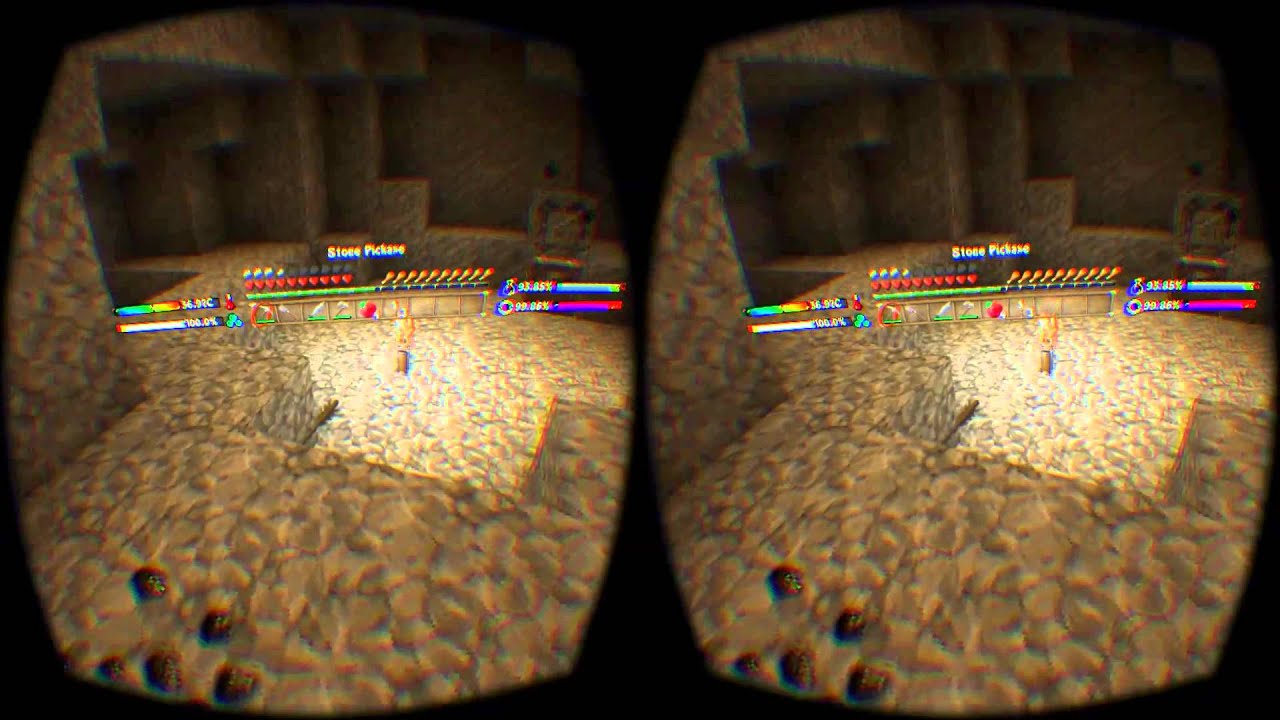 Minecrift on Oculus Rift DK2 + Forge Mods w/head tracking - YouTube