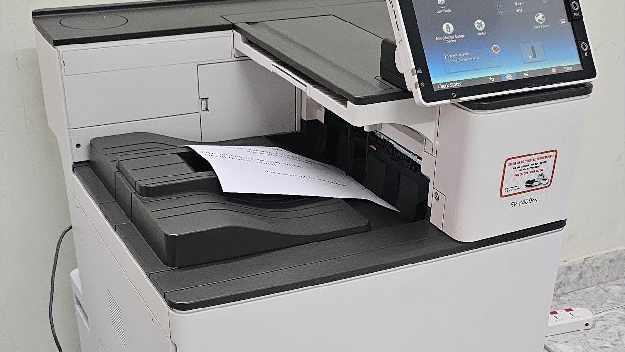 [ĐỒNG THÁP] Máy In Laser Trắng Đen A3 - Ricoh sp 8400dn . Công suất in ...