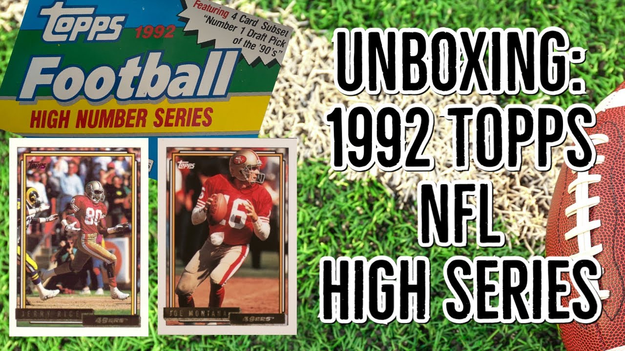 UNBOXING: 1992 NFL Topps High Number Series Football Cards - YouTube