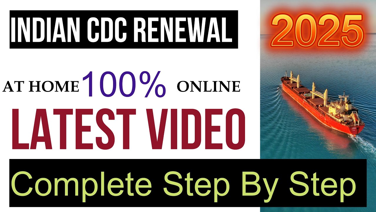 INDIAN CDC Renewal Step By Step / Explained Video 2025 may - YouTube