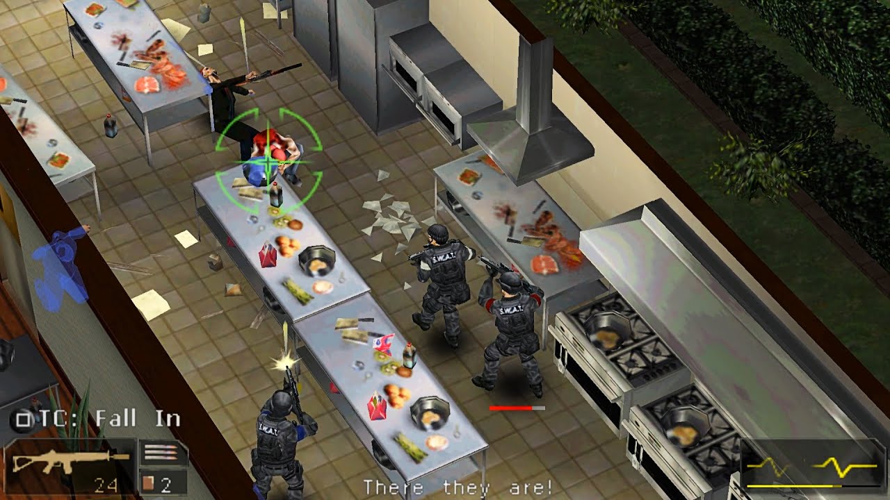 SWAT: Target Liberty PSP Walkthrough # 5 (Central Park) - YouTube