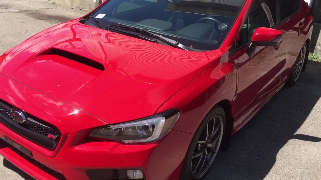 2016 sti limited pure red reveal - YouTube