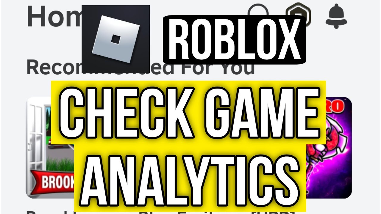 How To Check Roblox Game Analytics - YouTube