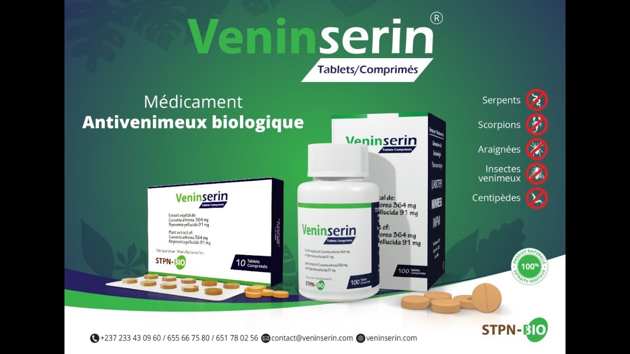 VENINSERIN - NOUVEAU MEDICAMENT ANTI VENIMEUX - YouTube