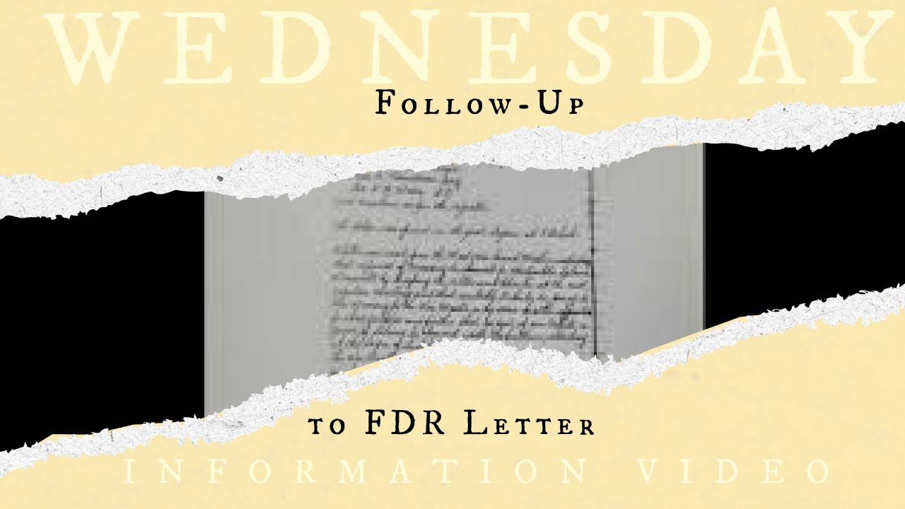 Wednesday Information Video - Masonic Follow Up to Passing of Bro. FDR ...