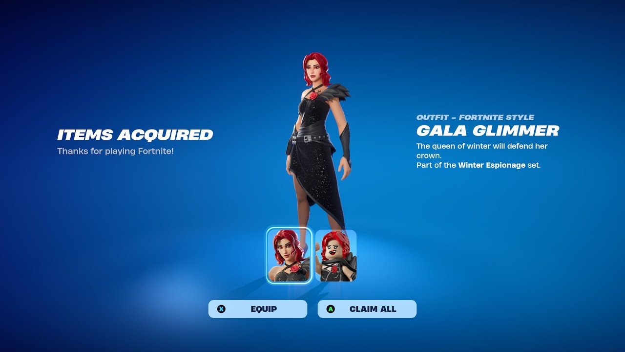 *NEW* Gala Glimmer Outfit in Fortnite!! She is so cool! ![Gameplay ...
