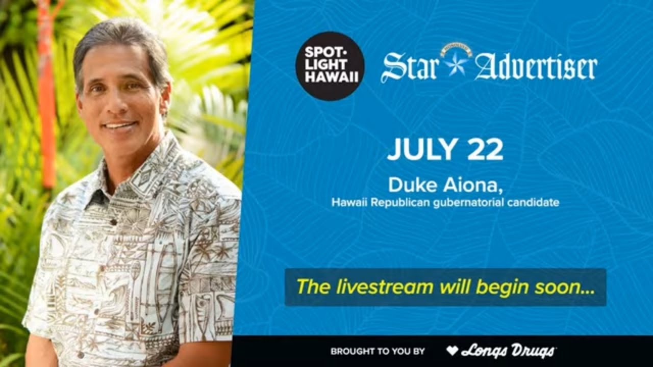 Hawaii Republican gubernatorial candidate Duke Aiona joins Spotlight ...
