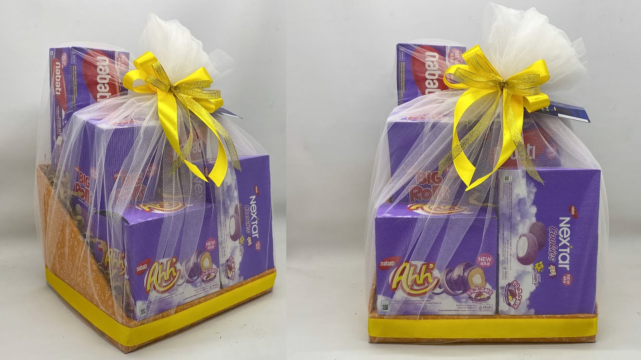 DIY | Tutorial Membuat Parcel Lebaran Dari Kardus Bekas | Hampers ...