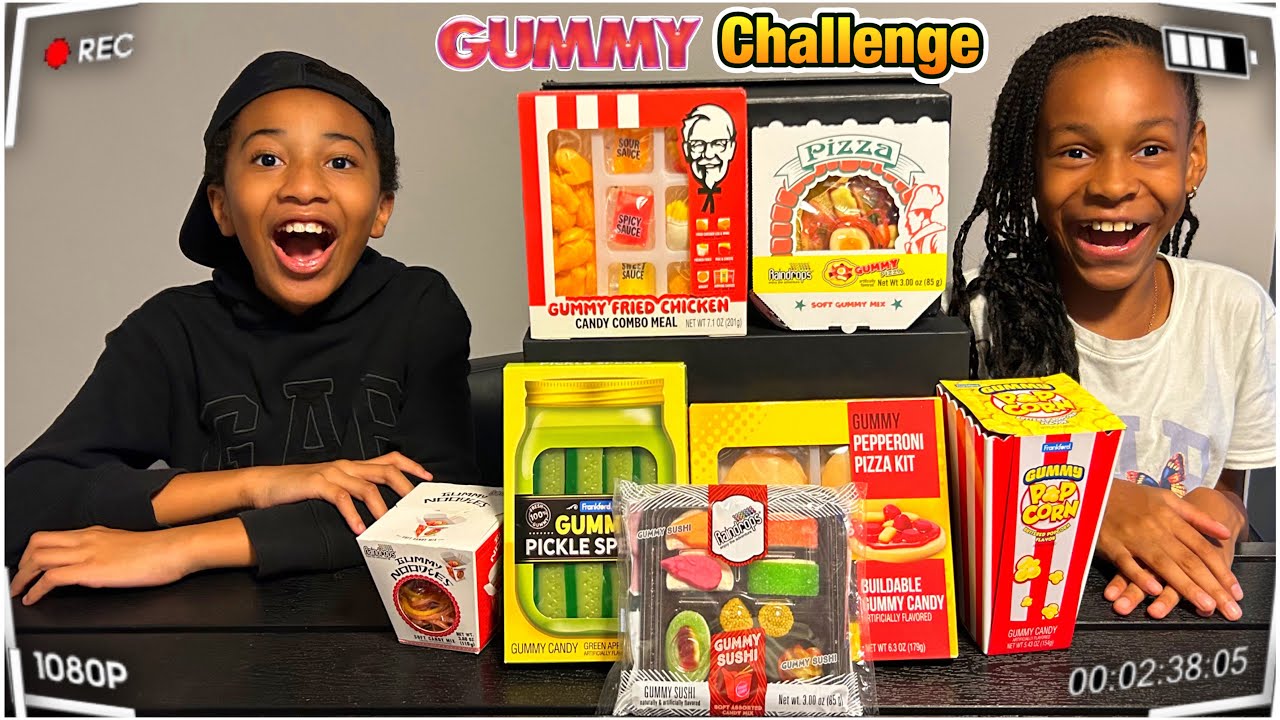 EVERYTHING GUMMY FOOD CHALLENGE! - YouTube