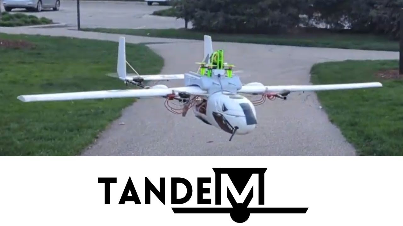 Tandem Drone System: Quadplane carrying a Quadcopter - YouTube