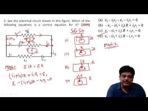 For circuit given the Kirchhoff's loop rule for loop BCDEB is given by equation - YouTube